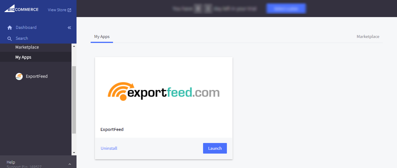 Installation Manual For BigCommerce App - exportfeed