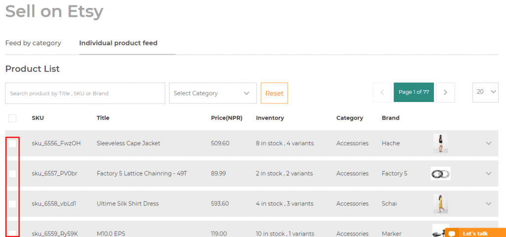 Custom / Individual Products Feed - How to? - exportfeed