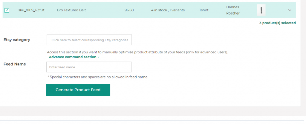Custom / Individual Products Feed - How to? - exportfeed